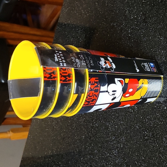 Disney | Dining | Mickey Mouse Plastic Cups | Poshmark